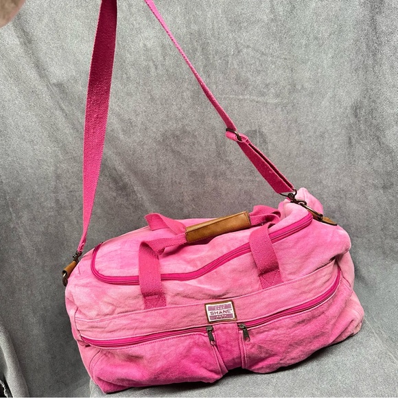 shane | Bags | Vintage Pink Large Canvas Shane Duffle Weekender Bag ...